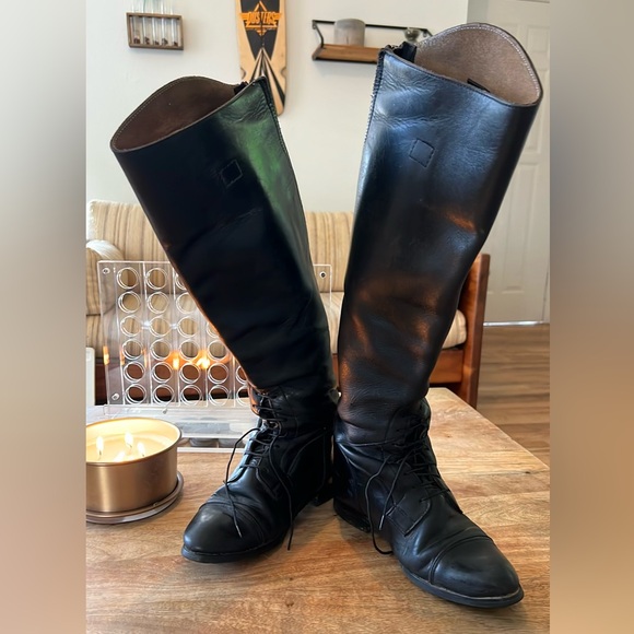 Shoes | Vintage Laceup Tall The Emerson Riding Boot | Poshmark